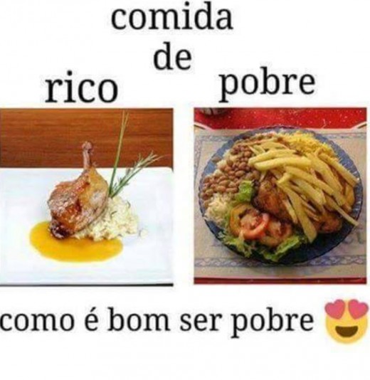 Meu ZapZap - Imagens Comida de rico e pobre - Engraçadas para Whatsapp ...